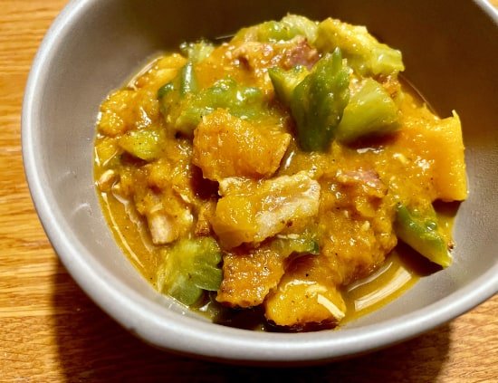 Filipino Sautéed Bitter Melon and Squash (Dinoydoy) - Keto, Low-Carb